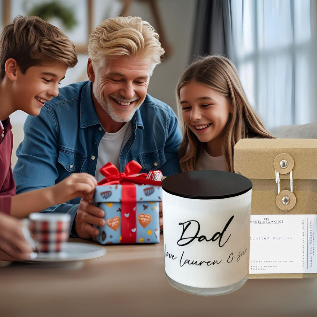 Father's Day Candle - Personalise – Angel Aromatics