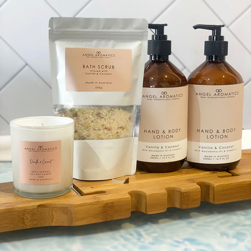 Vanilla Coconut Body Scrub I Made in Australia – Angel Aromatics